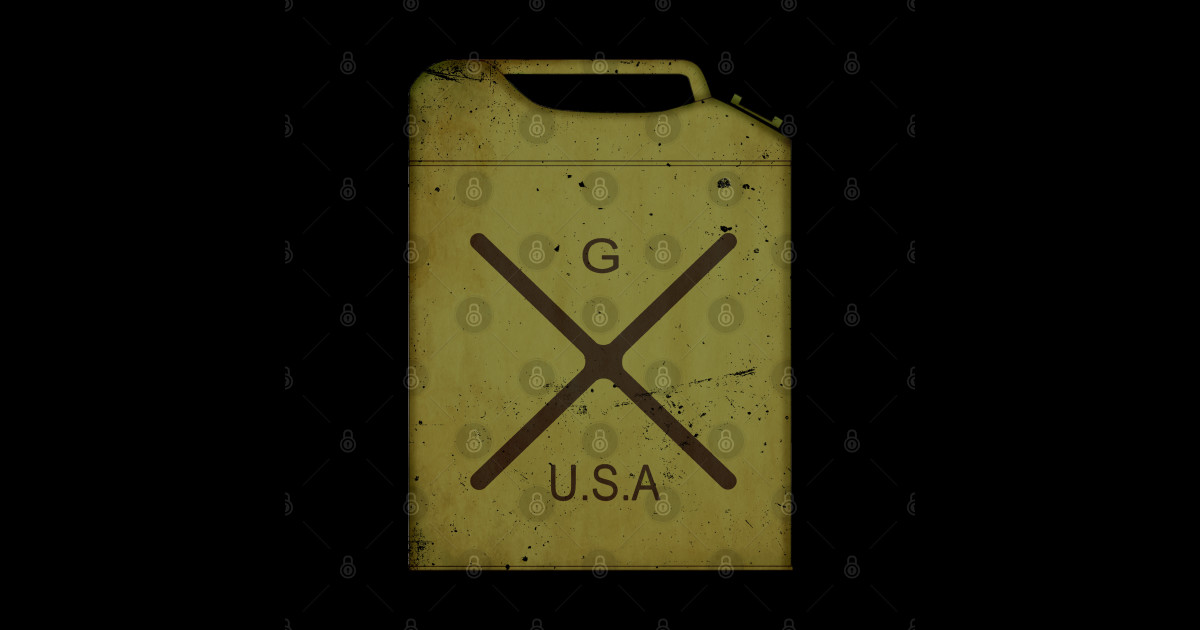 US Army Jerrycan WW2 military - Us Jerrycan - Sticker | TeePublic