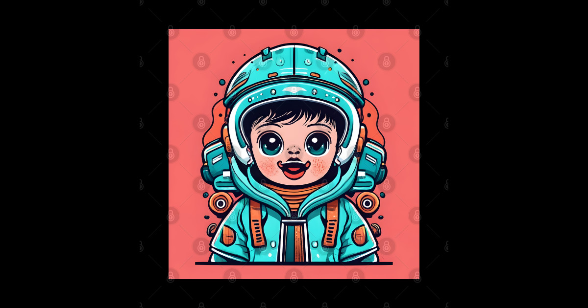 Big eye kid - Kid - Sticker | TeePublic