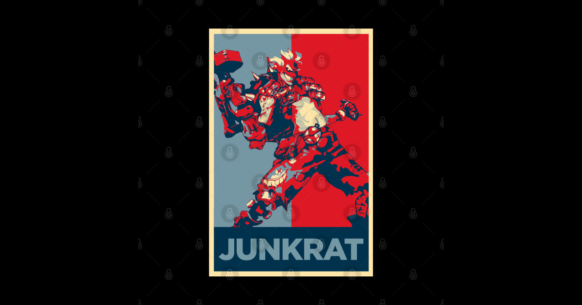 Junkrat Poster - Overwatch - Sticker | TeePublic