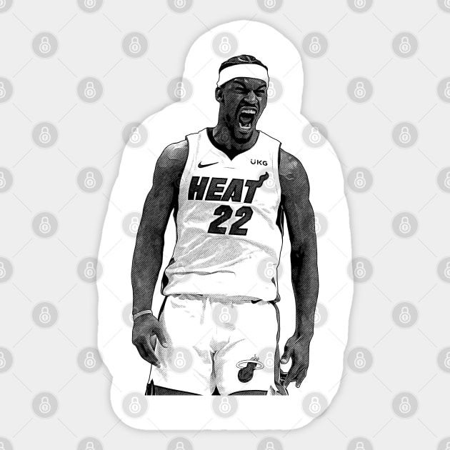 Jimmy Butler Timeout - Jimmy Butler Miami Heat - Sticker | TeePublic