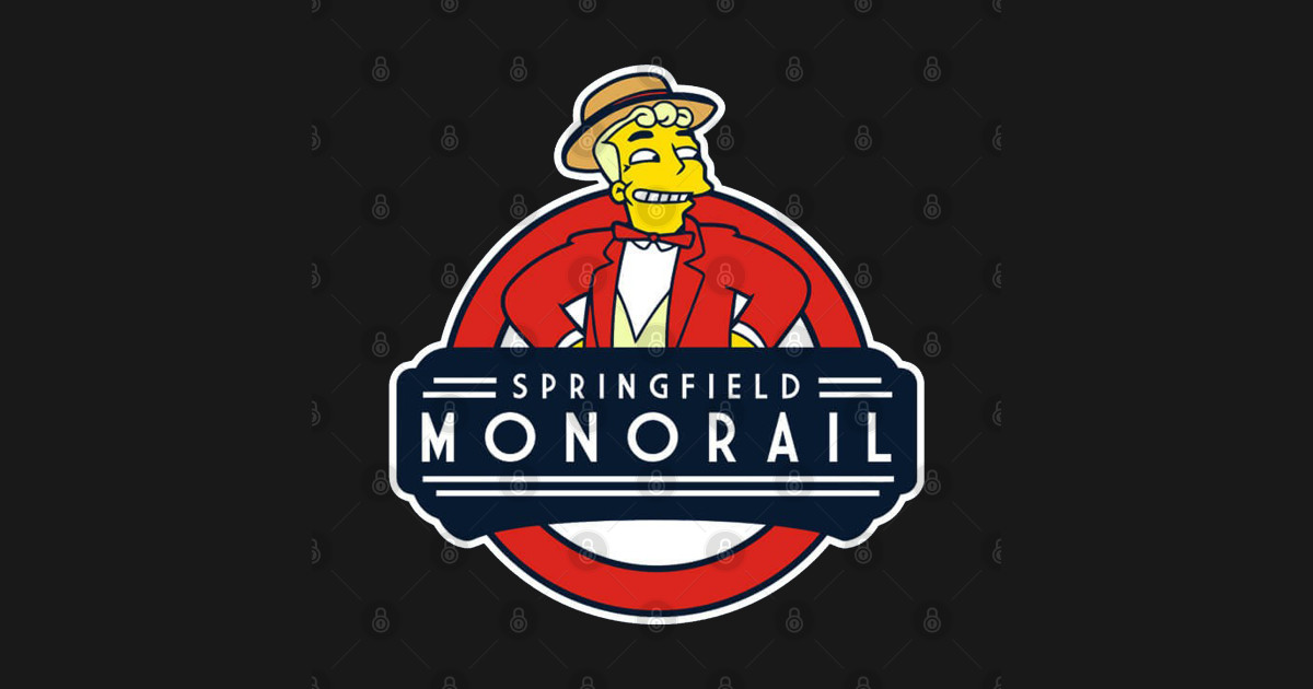 Springfield Monorail - Springfield Monorail - T-Shirt | TeePublic