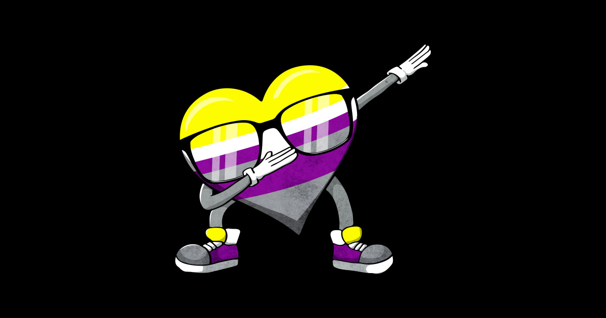 Non Binary Pride Flag Dabbing Heart Sublte LGBTQ - Non Binary - T-Shirt ... Non Binary Pride Flag Dabbing Heart Sublte LGBTQ - Non Binary - T-Shirt ...