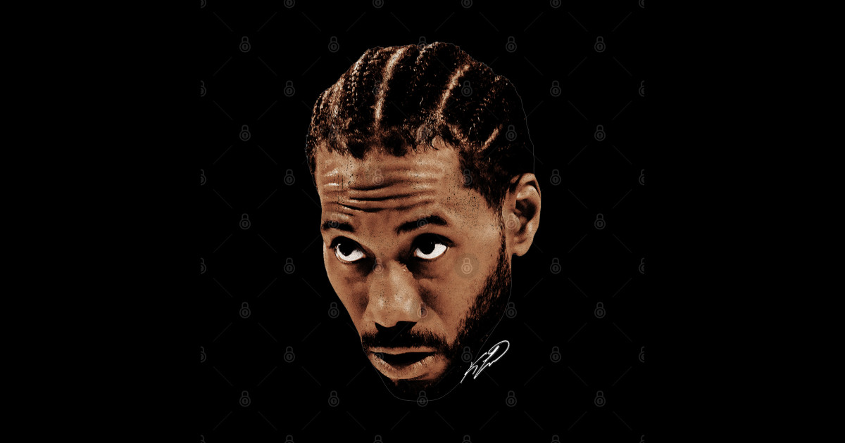 Kawhi Leonard Big Face - Kawhi Leonard - Sticker | TeePublic
