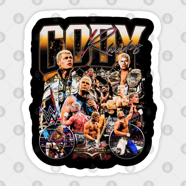 Cody Rhodes Retro Bootleg - Cody Rhodes - Sticker | TeePublic