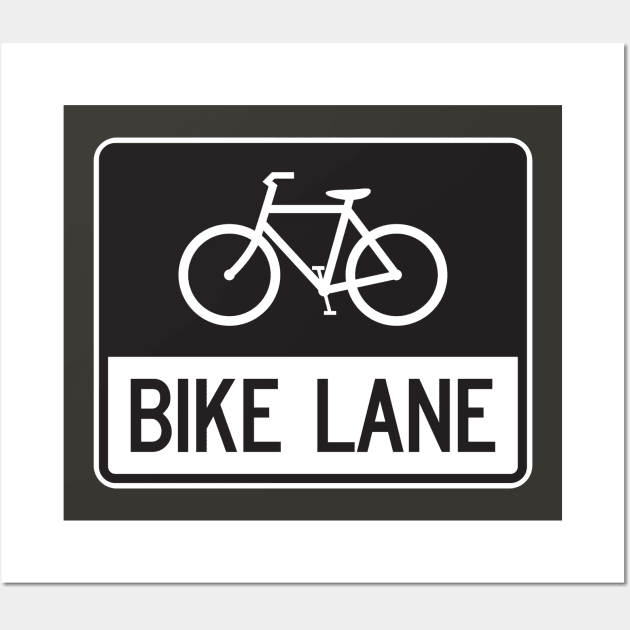 MUTCD Bike Lane Sign R03-17 - Bike Lane Sign - Posters and Art Prints ...