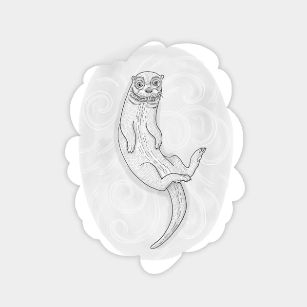 Otter spirit animal - Otter - Sticker | TeePublic