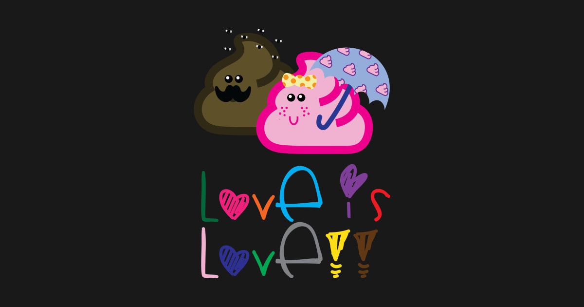 Poo & Icecream Loving Couple - Toons - T-Shirt | TeePublic