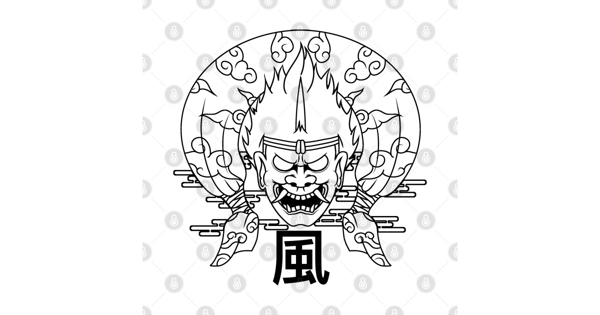 Japanese Myth - FUJIN, WIND - Japanese - T-Shirt | TeePublic