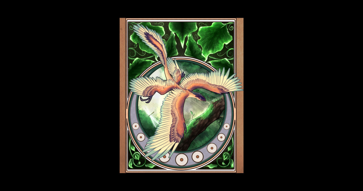 Microraptor Gui Nouveau - Dinosaur - Sticker | TeePublic