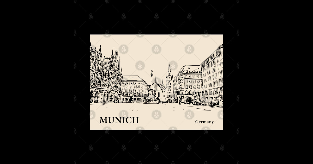 Munich - Germany - Munich - Sticker | TeePublic