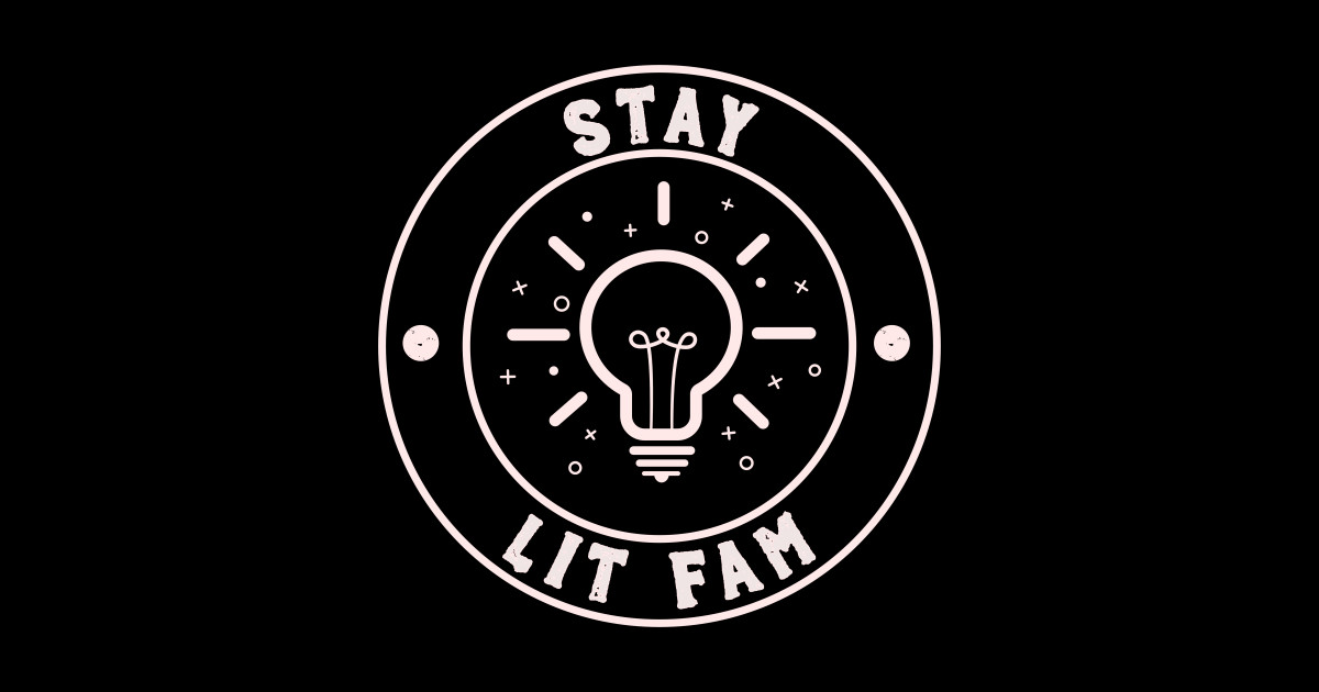 Minimal light bulb stay lit - Lit - T-Shirt | TeePublic