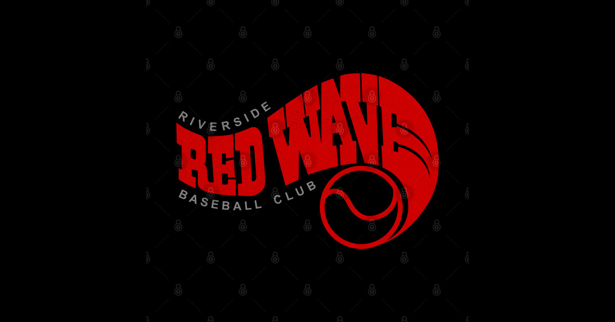 Defunct Riverside Red Wave Baseball 1990 - California - Sticker | TeePublic