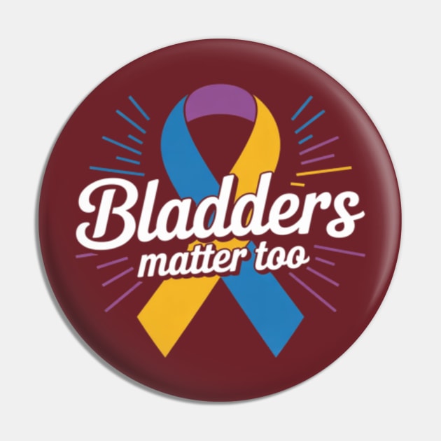Bladder Cancer Awareness Purple Blue And Yellow Ribbon Gift - Bladder ...