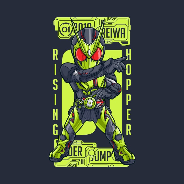 Rising Hopper - Kamen Rider Zero One - T-Shirt | TeePublic