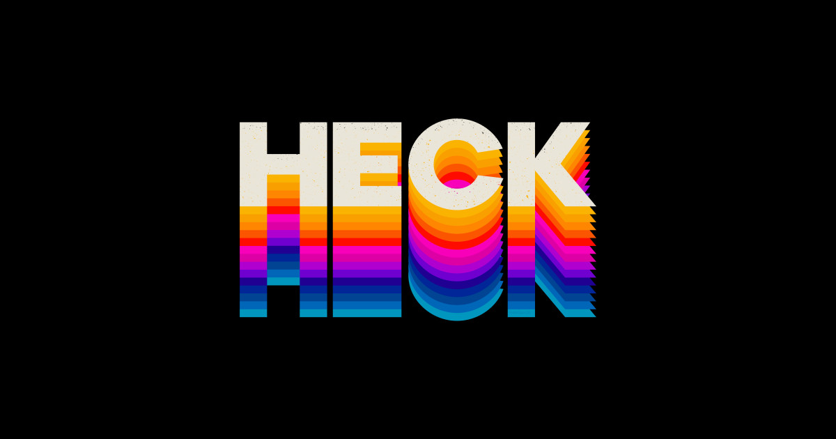 4 Letter Words - Heck - 4 Letter Words Heck - Pillow | TeePublic