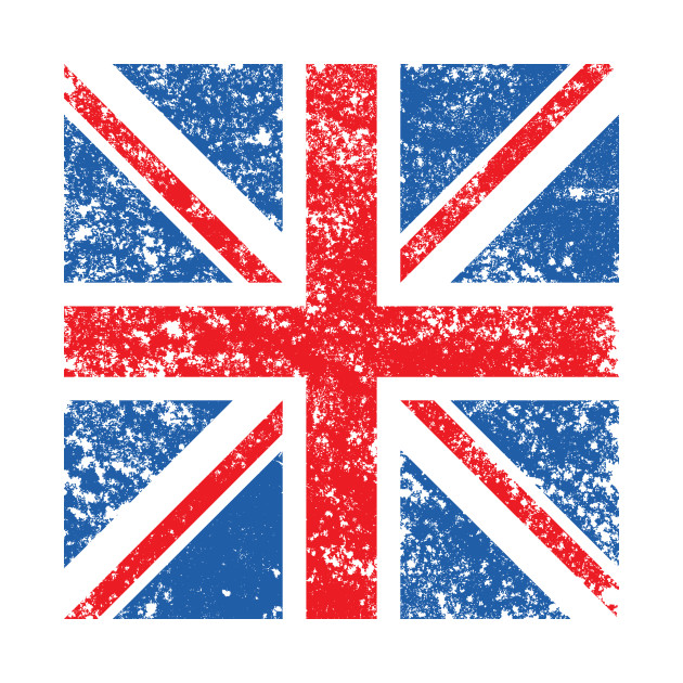 Distressed Union Flag Square - Distressed Union Jack - T-Shirt | TeePublic