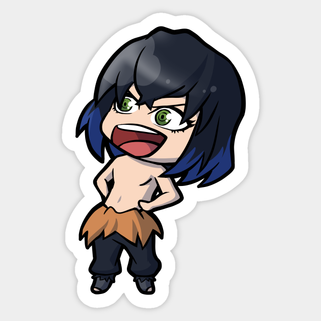 Chibi Inosuke - Demon Slayer - Inosuke - Sticker | TeePublic