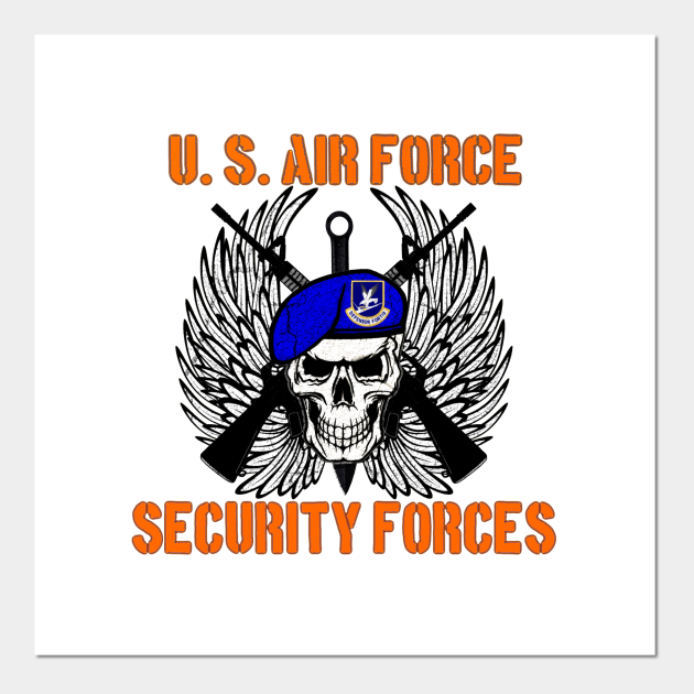 Air Force Security Forces - Usaf - Posters and Art Prints | TeePublic