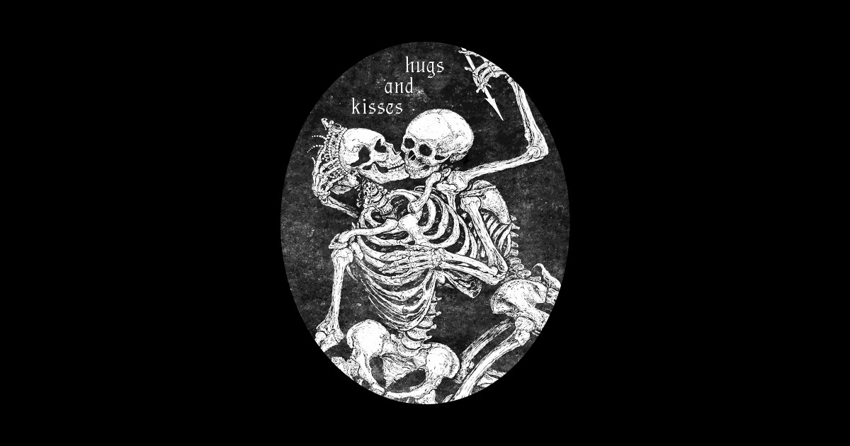 Hugs and kisses - Gothic Romance - Posters and Art Prints | TeePublic