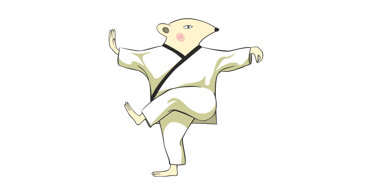 Tai Chi Mouse - Animals - Kids T-Shirt | TeePublic