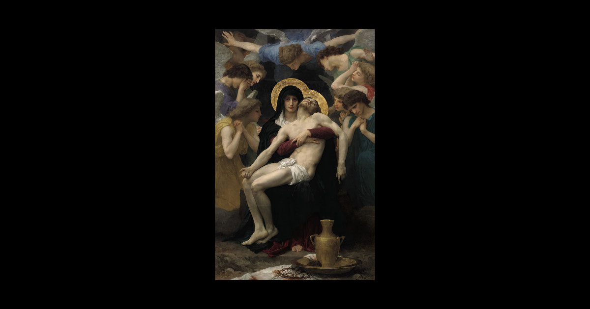 Pieta by William-Adolphe Bouguereau - Jesus Christ - Sticker | TeePublic
