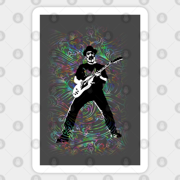 Rocking the guitar fade - Grunge - Sticker | TeePublic