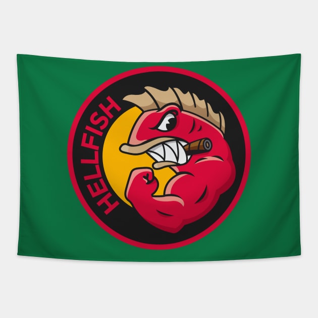 Flying Hellfish - Abraham Simpson - Tapestry | TeePublic
