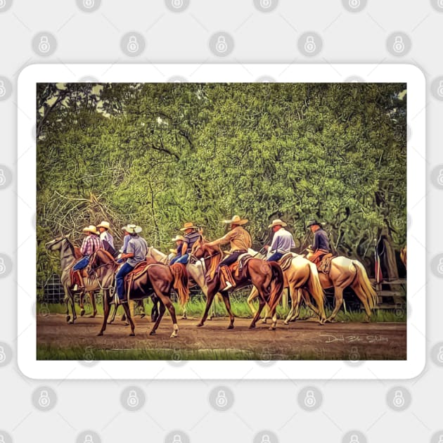 Texas Traffic Jam - Davidblairstudios - Sticker | TeePublic