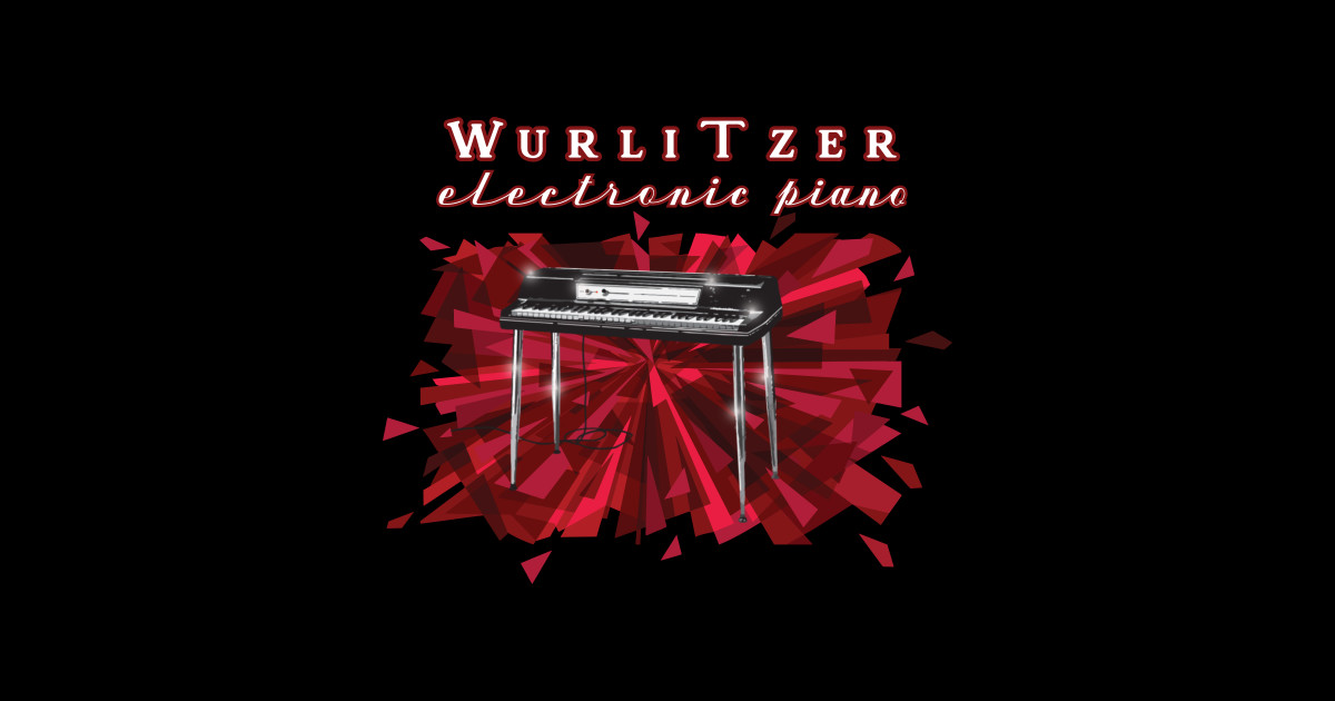Wurlitzer Electric Piano - 1970's design - Wurlitzer - Sticker | TeePublic