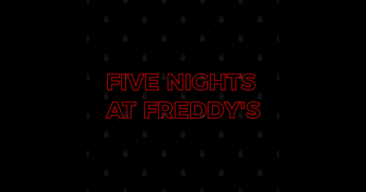 FIVE NIGHTS AT FREDDY'S alt. font - Five Nights At Freddys - Sticker ...