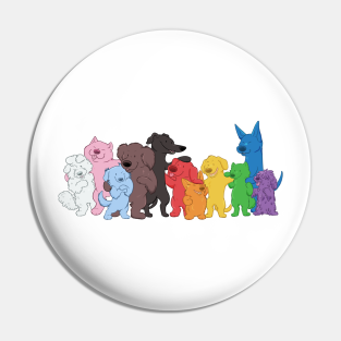 Transgender Pride Dog Cute Trans Flag Pins and Buttons for Sale | TeePublic