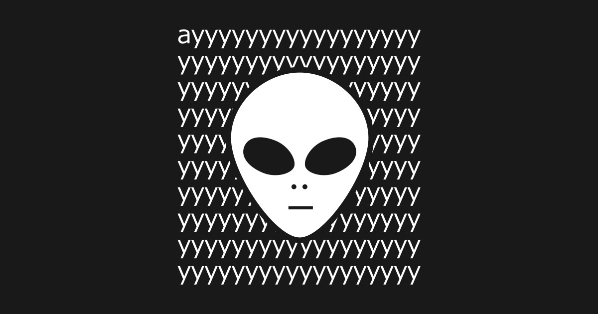 Ayyy Vaporwave Meme Alien - Alien - T-Shirt | TeePublic
