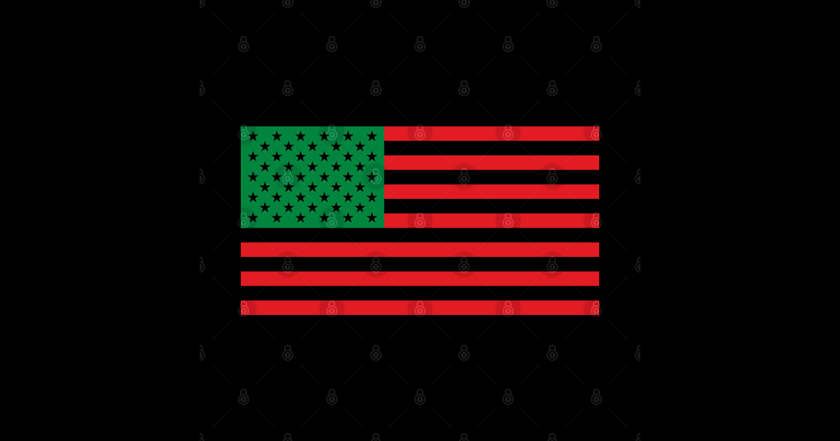 Pan African American Flag - African American - Sticker | TeePublic