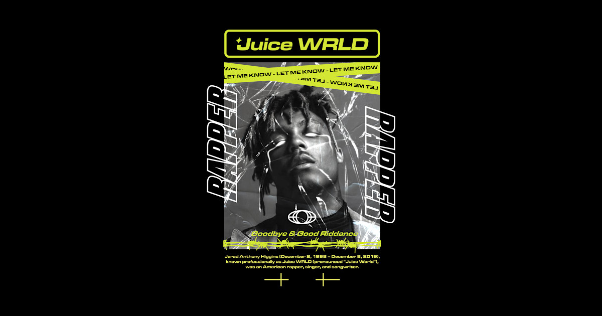 juice WRLD - Abstract Design - Sticker | TeePublic