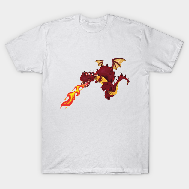 Red Dragon - Dragon - T-Shirt | TeePublic