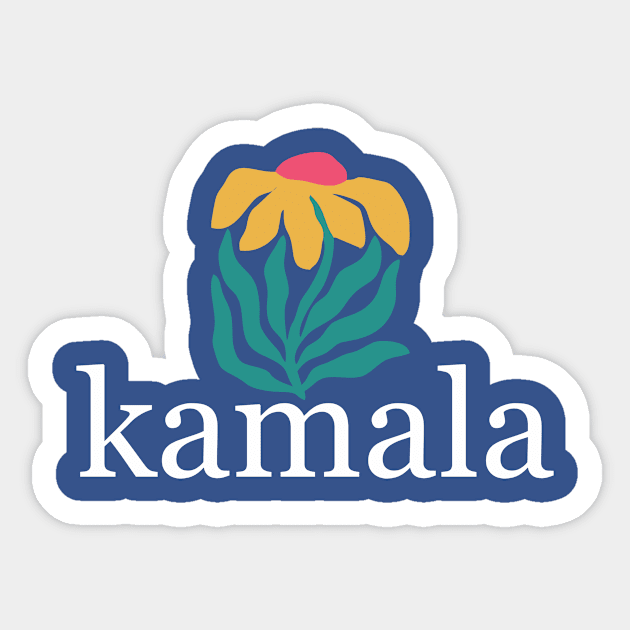 flower from kamala - Kamala Harris - Sticker | TeePublic