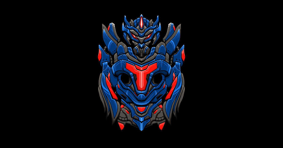 Desain Ilustrasi Mecha - Ilustration - Sticker | TeePublic