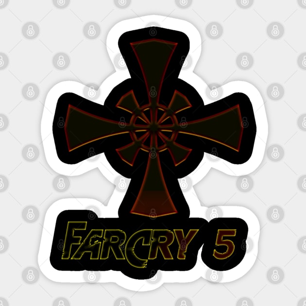 Eden's Gate - Farcry 5 - Sticker | TeePublic