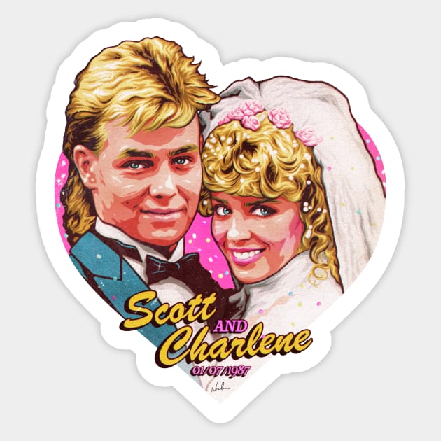 SCOTT AND CHARLENE - Neighbours - Sticker | TeePublic