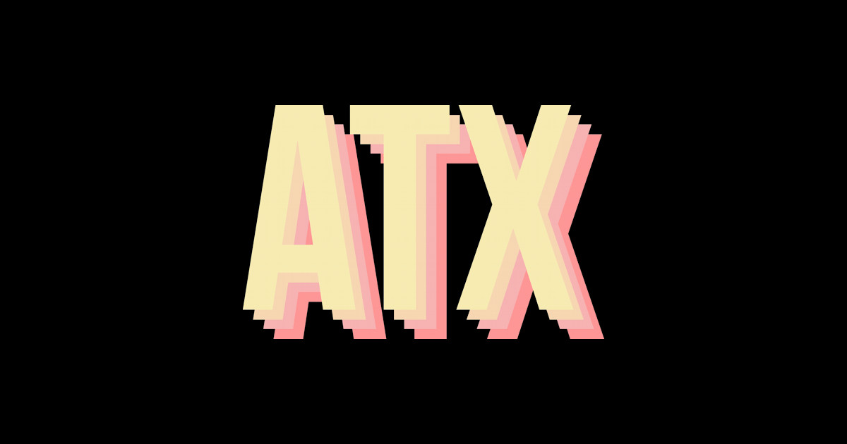 ATX sunset colors - Atx - Sticker | TeePublic