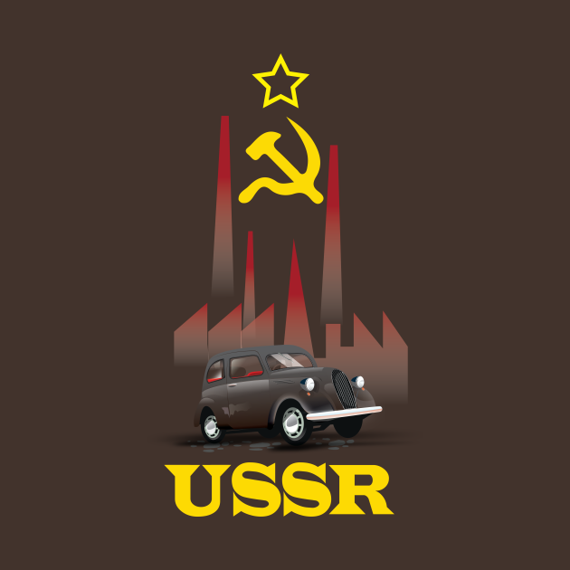 USSR Soviet smoke stack - Ussr - T-Shirt | TeePublic