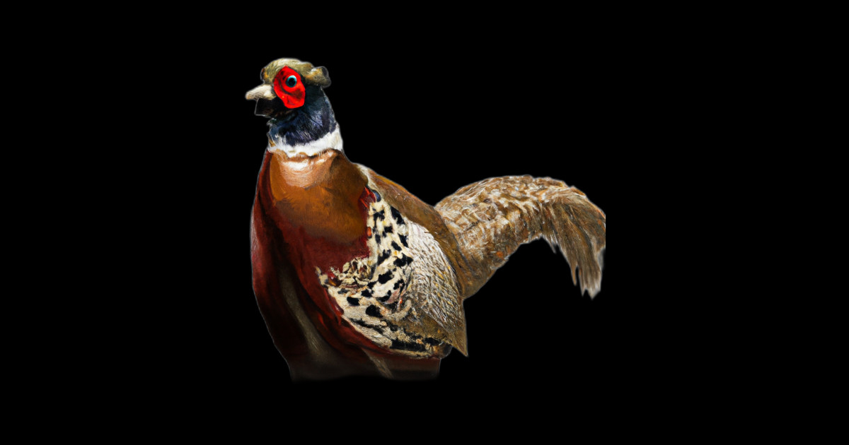 Cute Pheasant Drawing - Cute Pheasant - Sticker | TeePublic