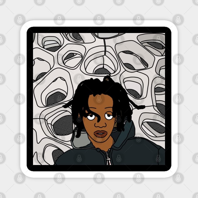 Little Simz - Cartoon - Rapper - Magnet | TeePublic