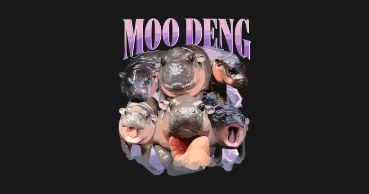 Moodeng Cute - Moodeng - T-Shirt | TeePublic