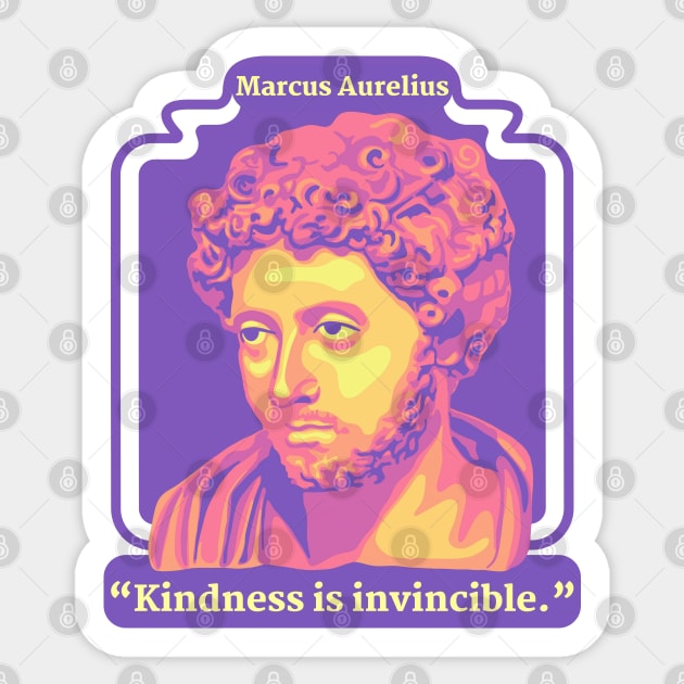 Marcus Aurelius Portrait and Quote - Marcus Aurelius Quotes - Sticker ...