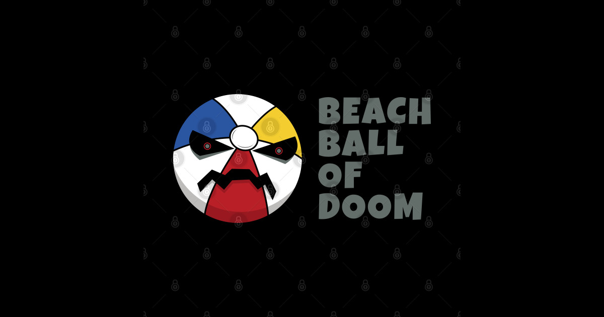 Actual Beach Ball of Doom - Beach Ball - Sticker | TeePublic