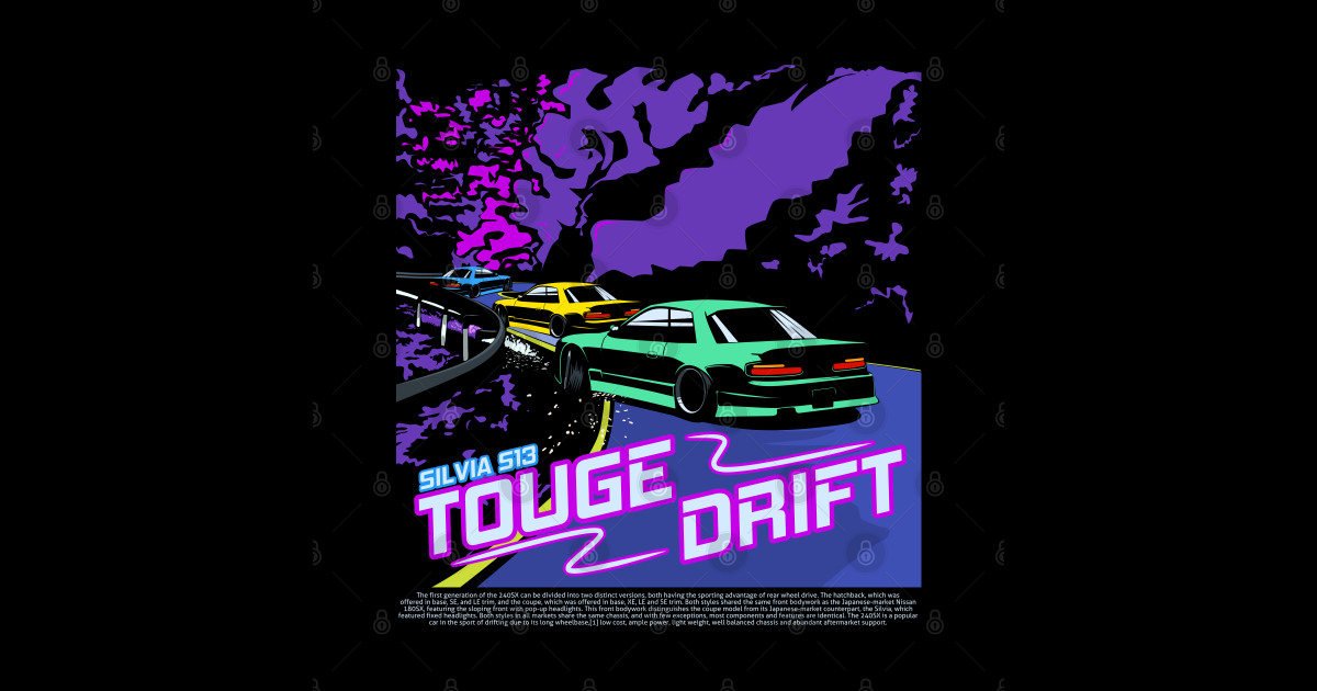 S13 Gang Touge Drift - Jdm Legends - Sticker | TeePublic