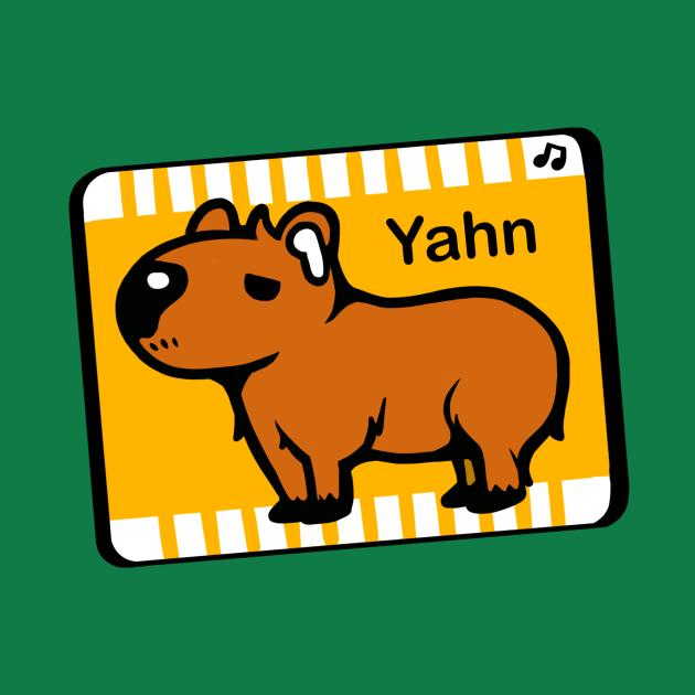 Yahn the Capybara - Capybara - T-Shirt | TeePublic