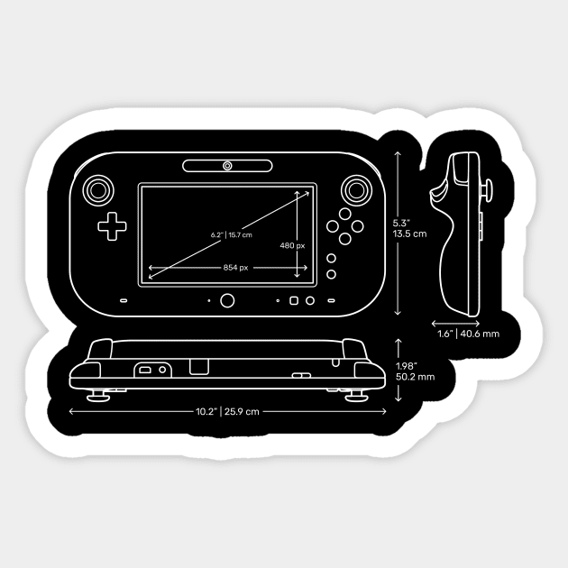 Retro Handheld Dimensions - Dimensional Art - Sticker | TeePublic