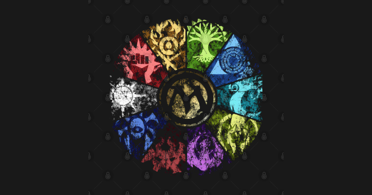 Mtg Faded Guild Wheel - Mtg Faded Guild Wheel - T-Shirt | TeePublic